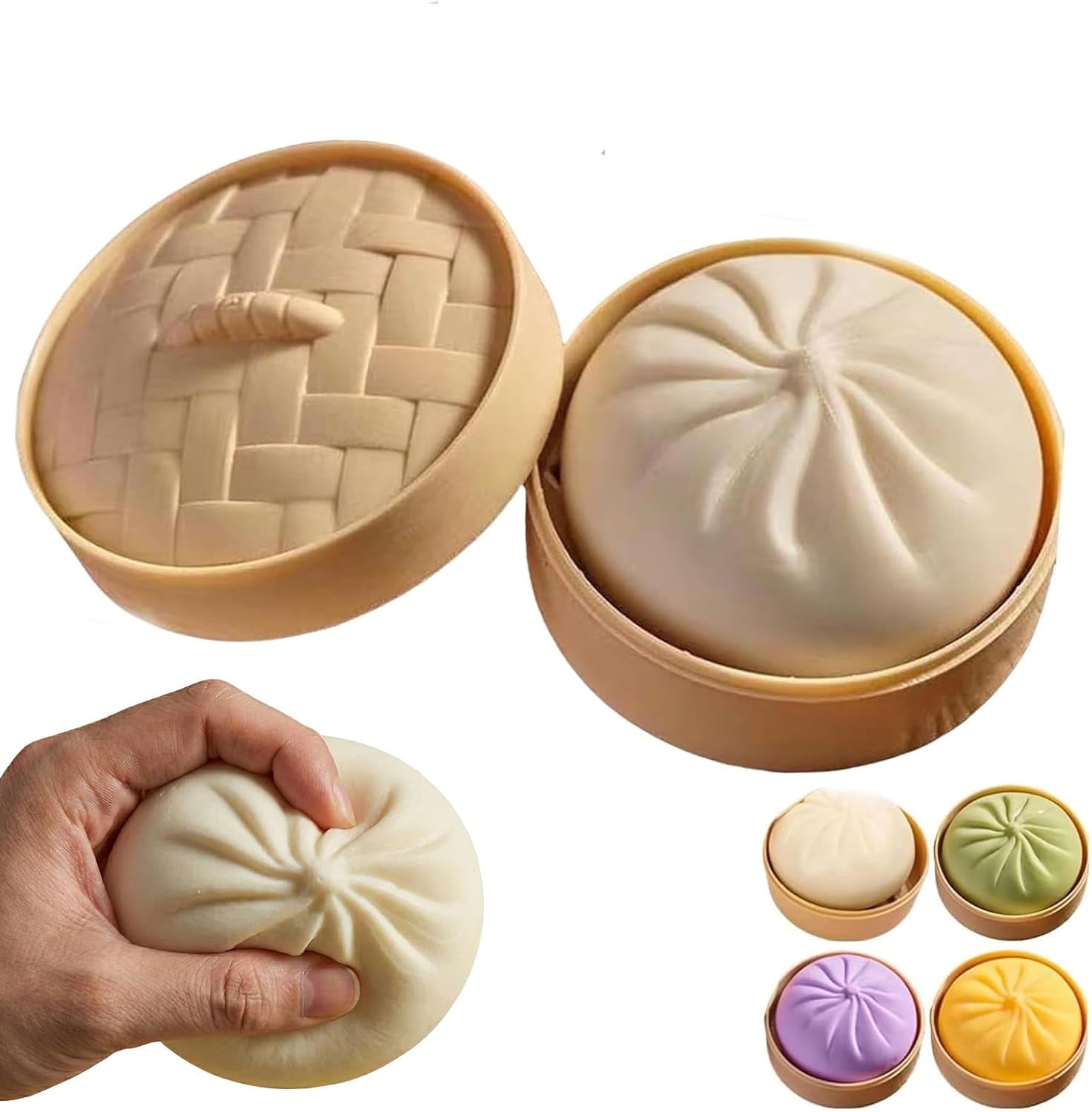Giant Glitter Dumpling, Giant Dumpling Squishy, Mega Rainbow Dumplings ...