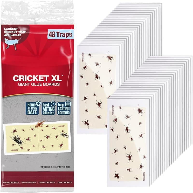 Giant Glue Boards 6-Pk, Adhesive Bug Catcher Cricket Traps Indoor ...