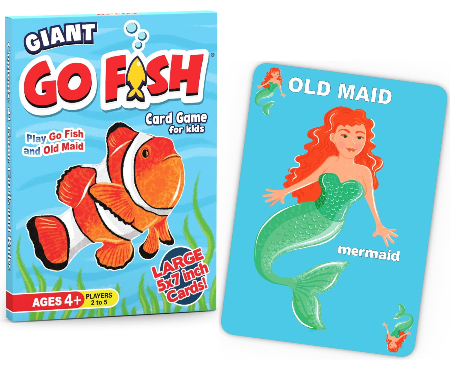 Giant Go Fish Card DHF10 Game for Kids and Families - Play Go Fish and ...