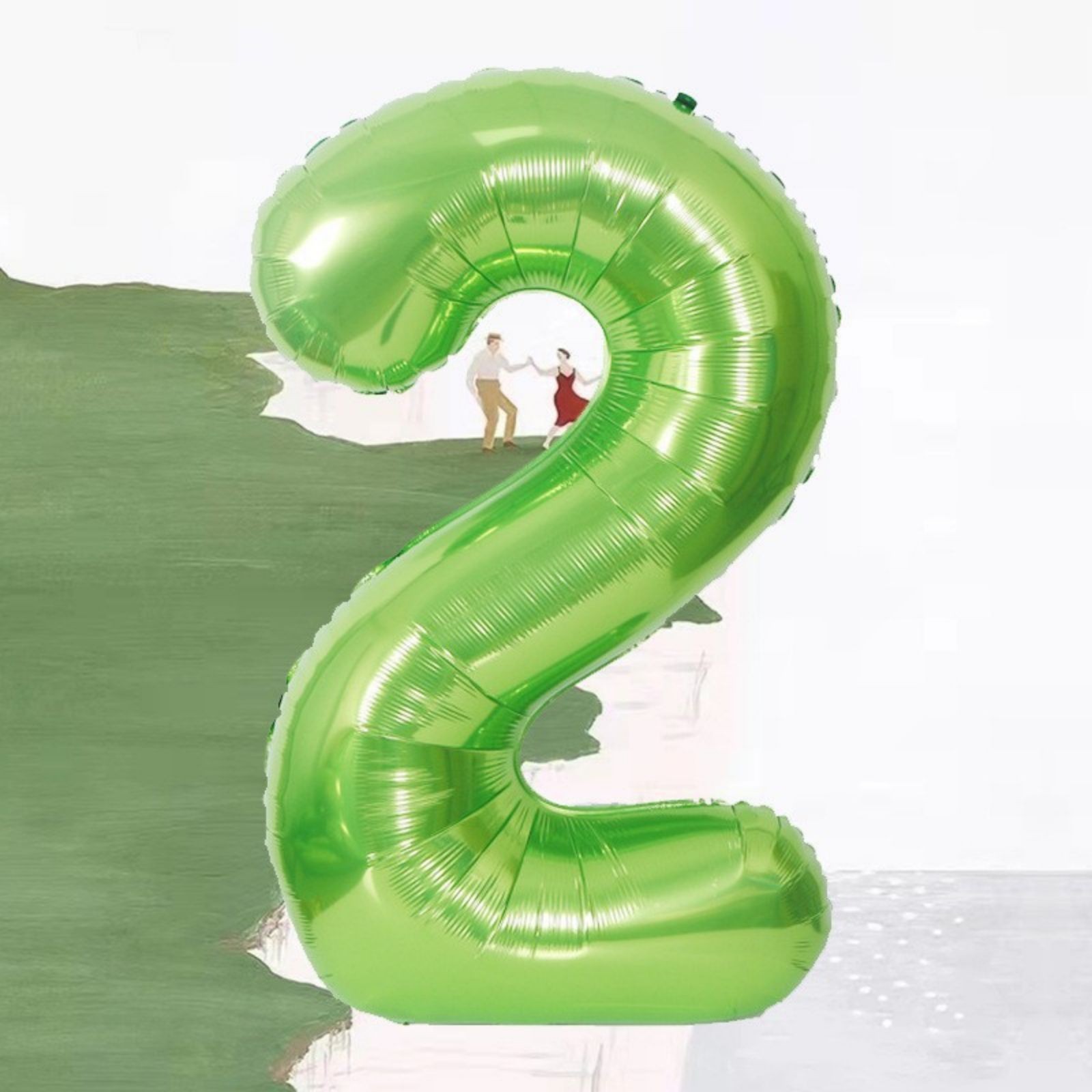 Giant Green Number 0 Foil Balloon 40 Inch Helium Mylar Balloon for ...