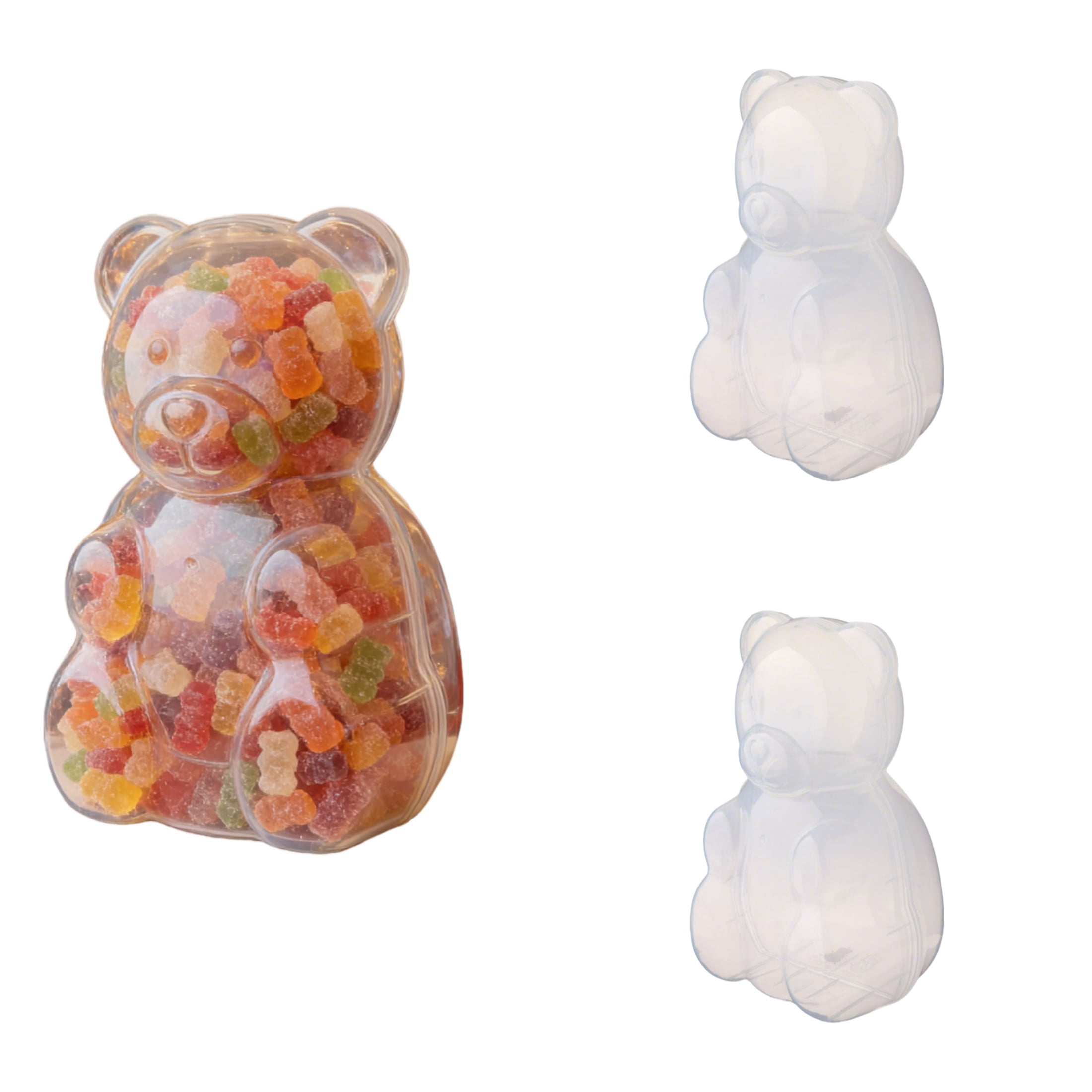 Giant Gummy Bear Gift Box - 16" Reusable Candy Holder Set, Sweet ...