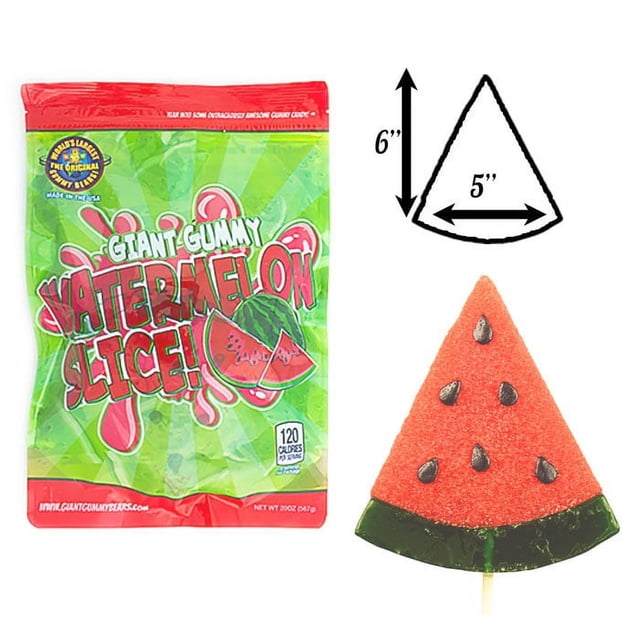 Giant Gummy Watermelon Slice (20oz) - Walmart.com