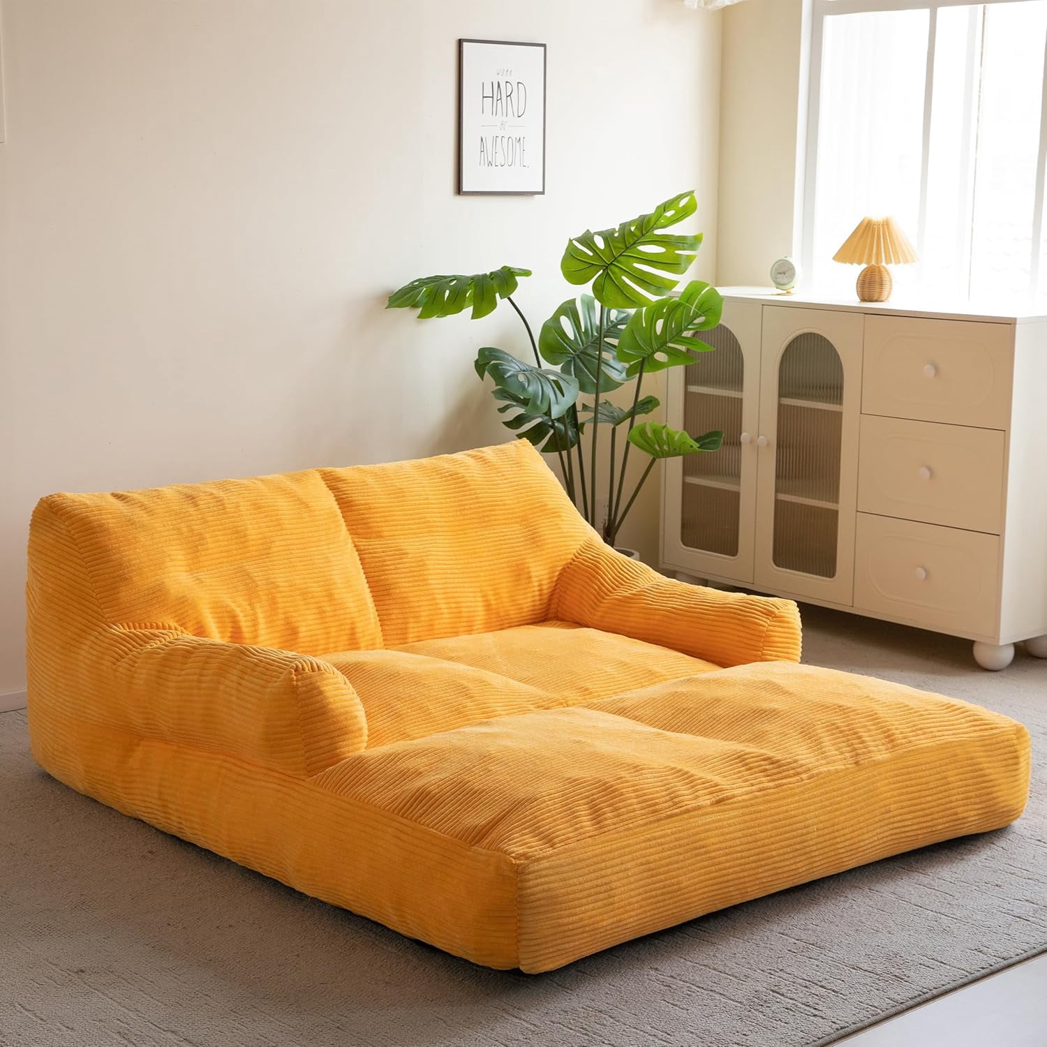 Giant Human Dog Sofa Bed Extended Large Comfy Floor Couch for Pet ...