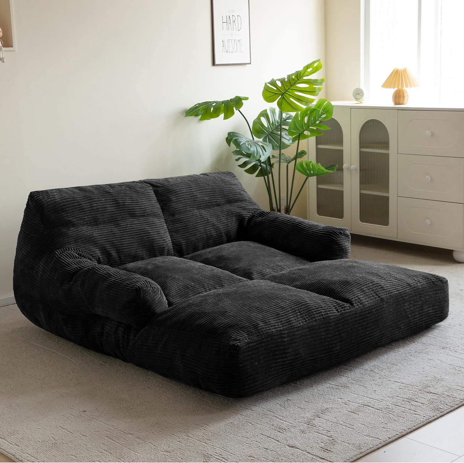 Giant Human Dog Sofa Bed Extended Large Comfy Floor Couch for Pet ...