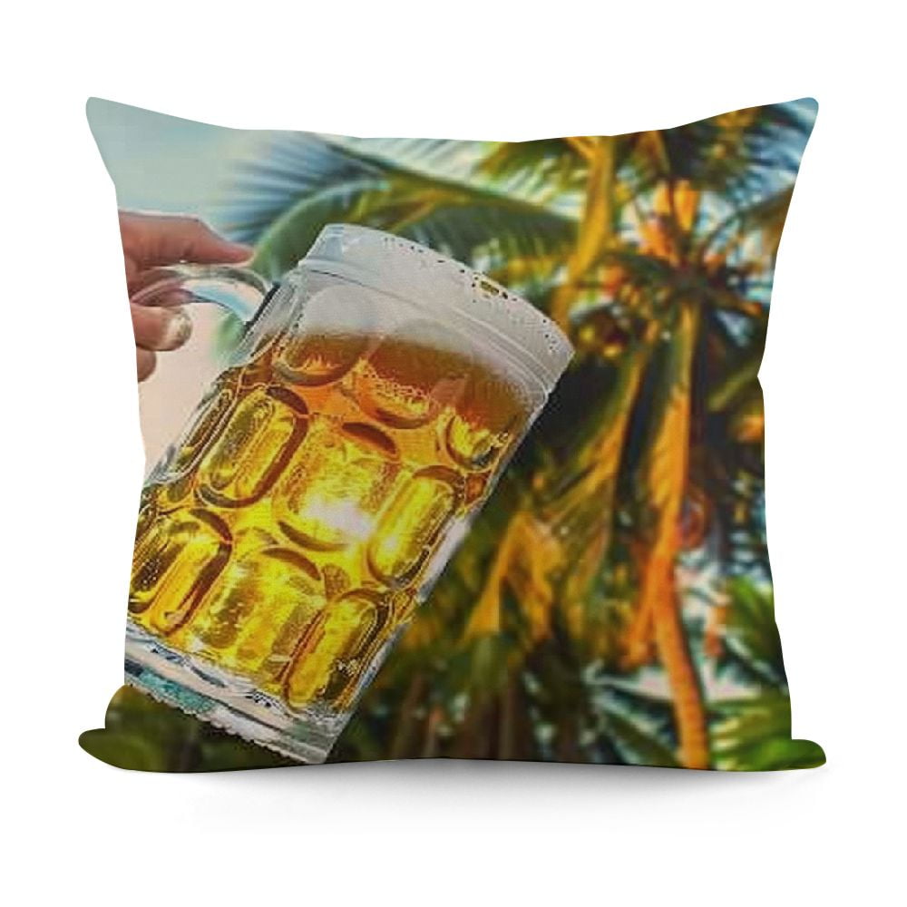 Giant Inflatable Beer Mug Pool Raft. Ultra Bright Realistic Graphics ...