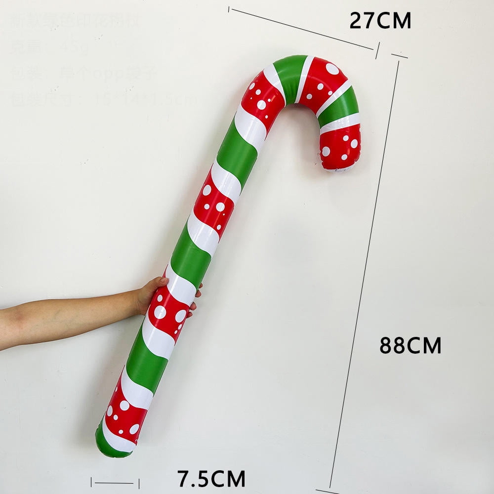 Giant Inflatable Candy Canes for Christmas PVC Cane Xmas Ornament ...
