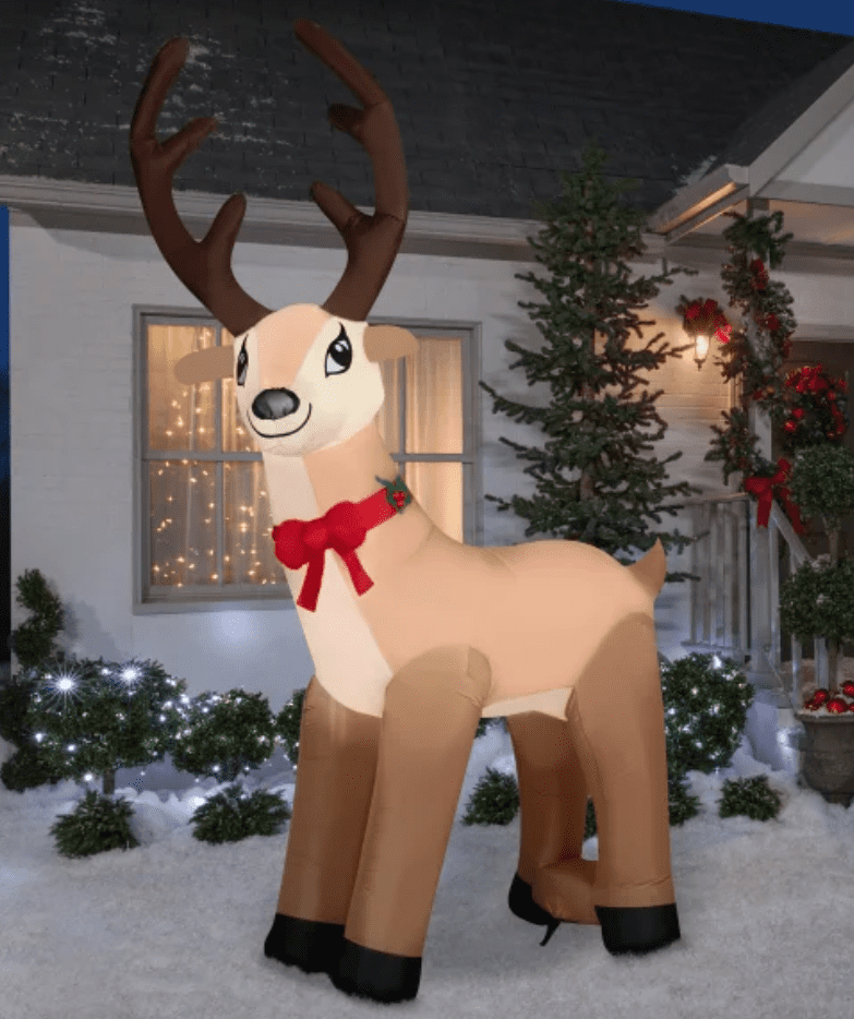Giant Inflatable Christmas Reindeer, 3.2 m (10.5 ft.) - Walmart.com