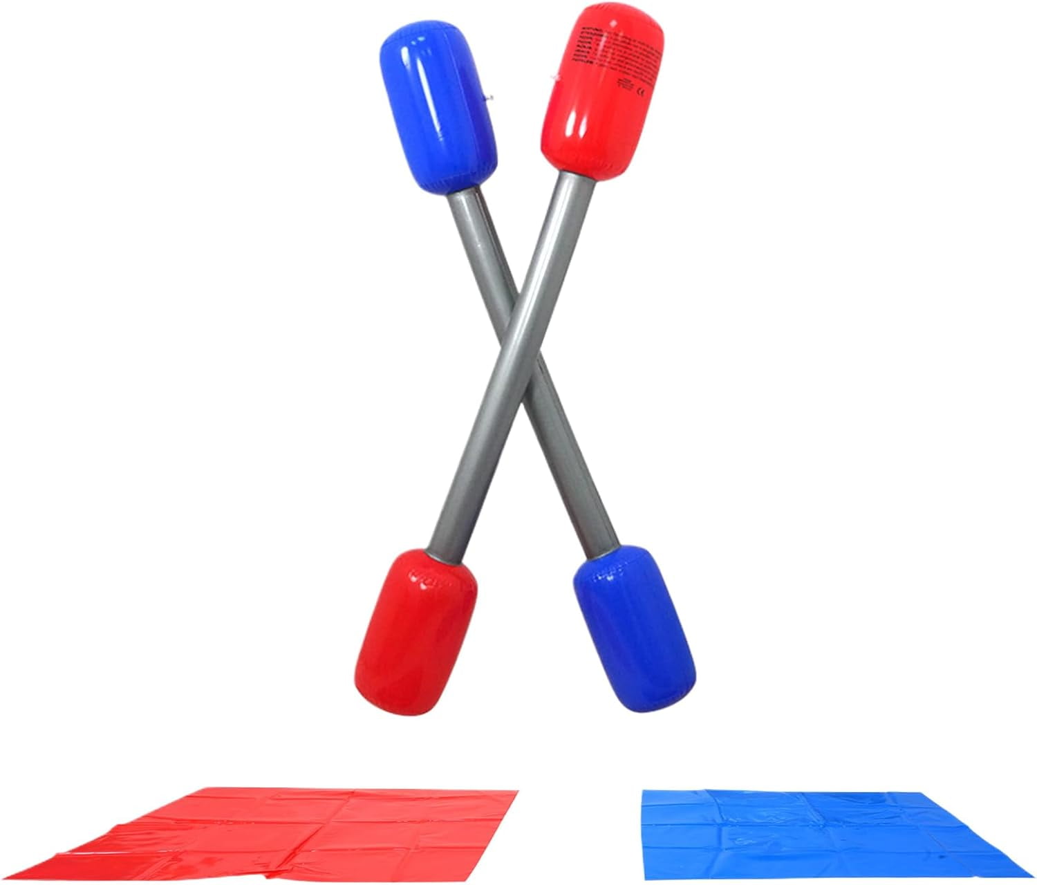Giant Inflatable Gladiator Duel - Inflatable Battle Sticks & Mat Set ...