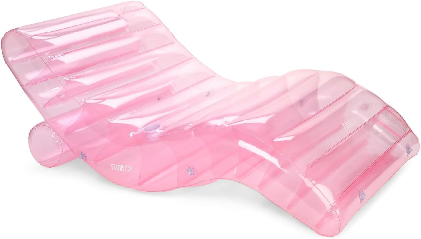 Giant Inflatable Luxury Clear Chaise Lounger, Chair Pool Float for ...