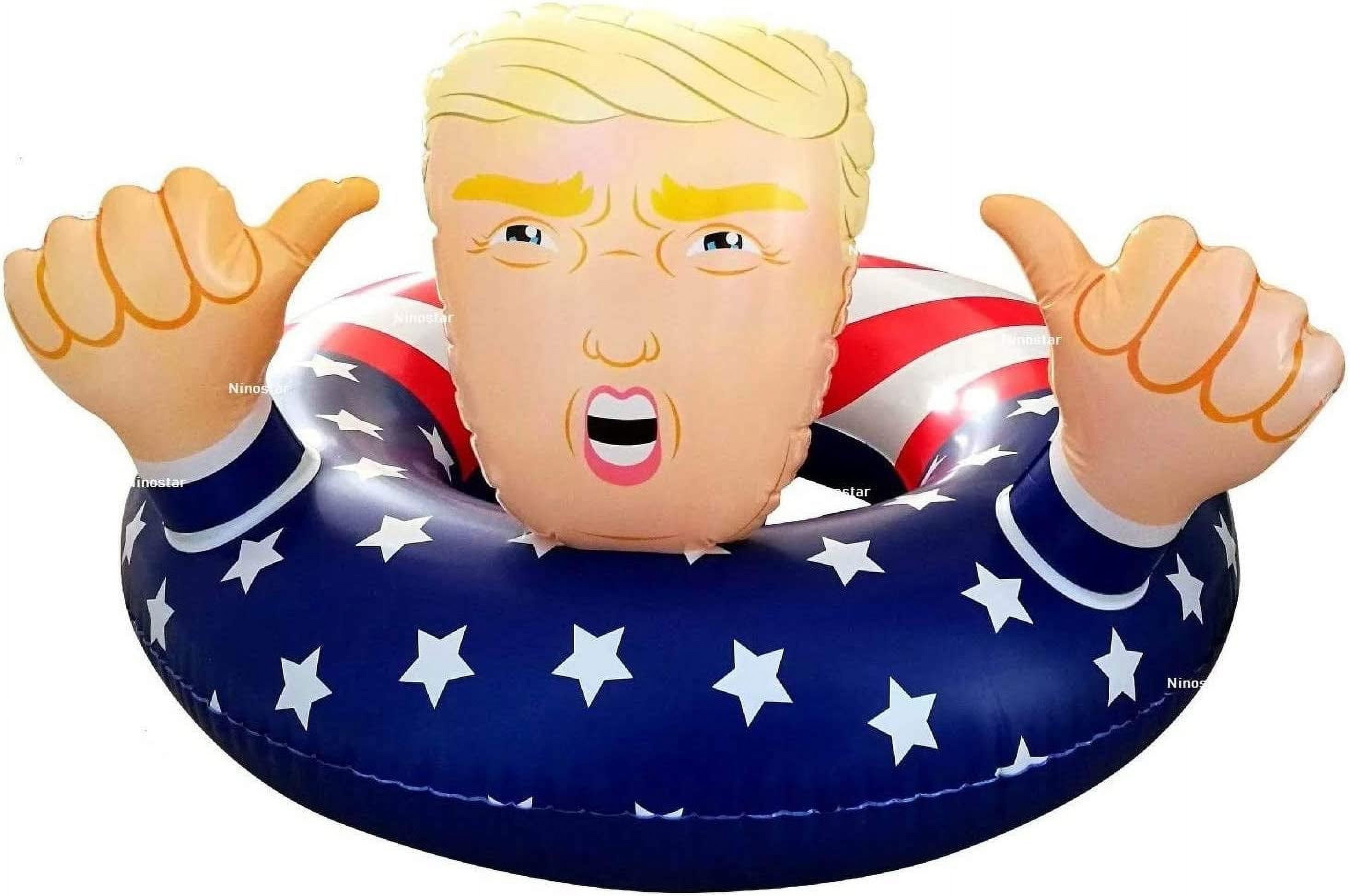 Giant Inflatable Pool Float Floatie Ride On with Large Rideable Blow Up ...