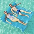 Giant Inflatable Water Floating Mat Blue X-Large for Pool Lake Beach ...