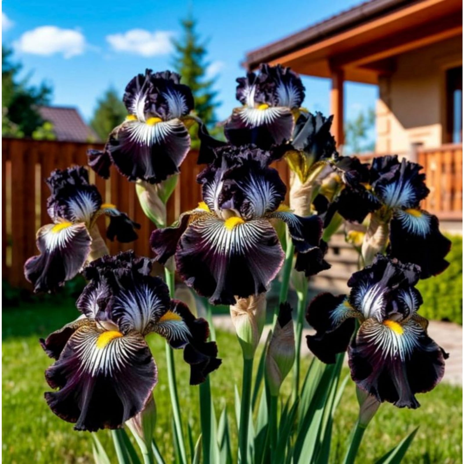 Giant Iris For Planting Ideal for Gardening Deer Resistant Variegated ...