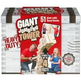 Giant Jumbling Tower Party Game with 51 Wood Blocks, for Families and ...