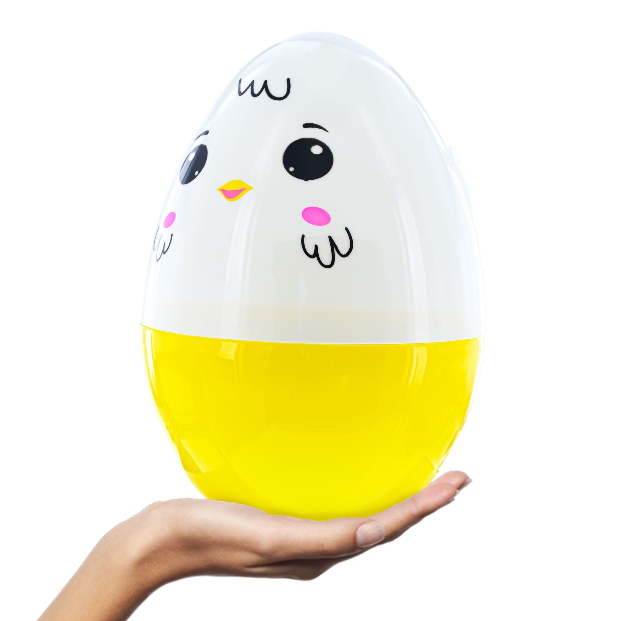 Giant Jumbo Large Size White and Yellow Chick Plastic Easter Egg 10 ...