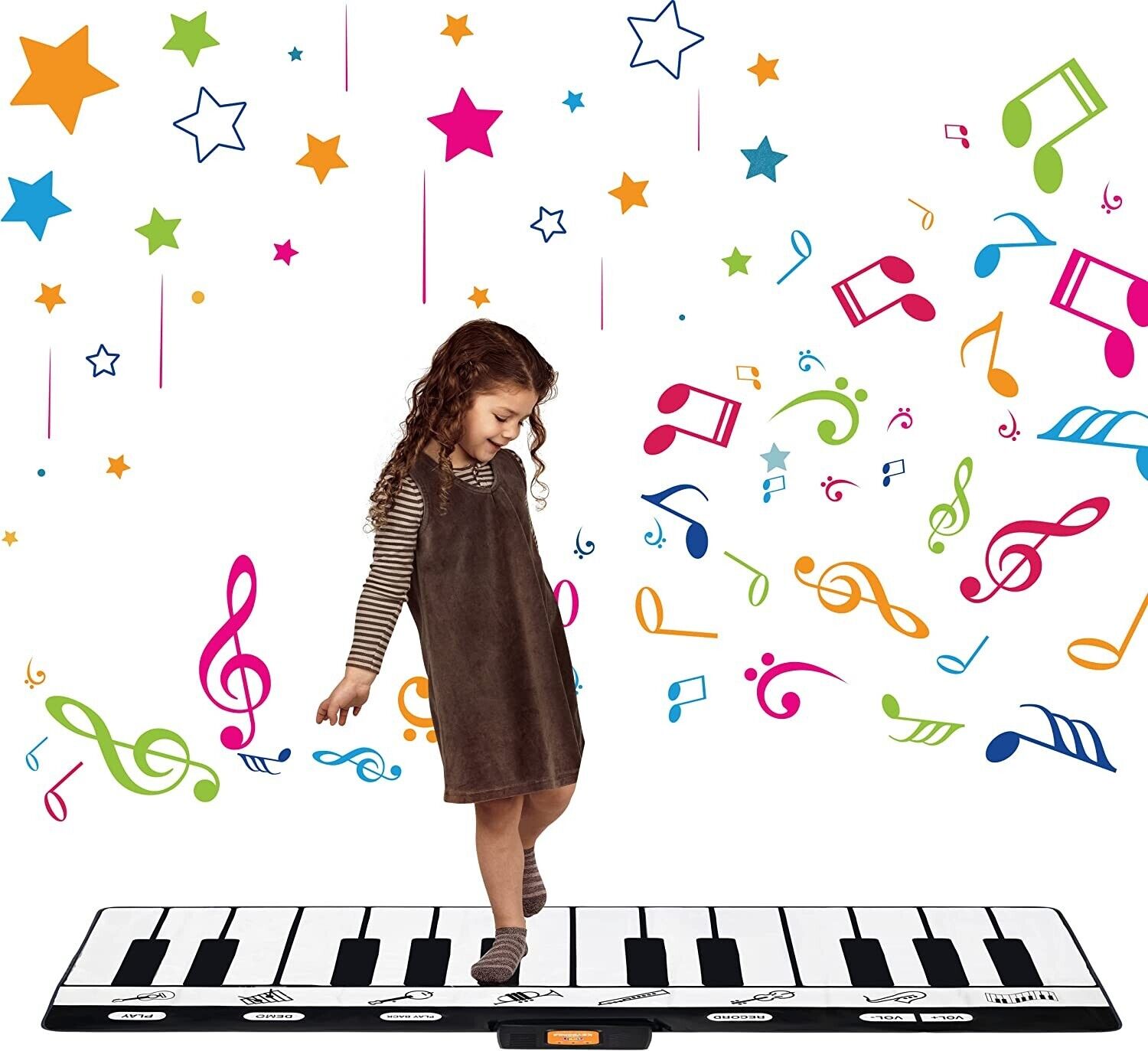 Giant Keyboard Playmat 71" - 24 Keys Piano Play Mat Gigantic Electronic ...
