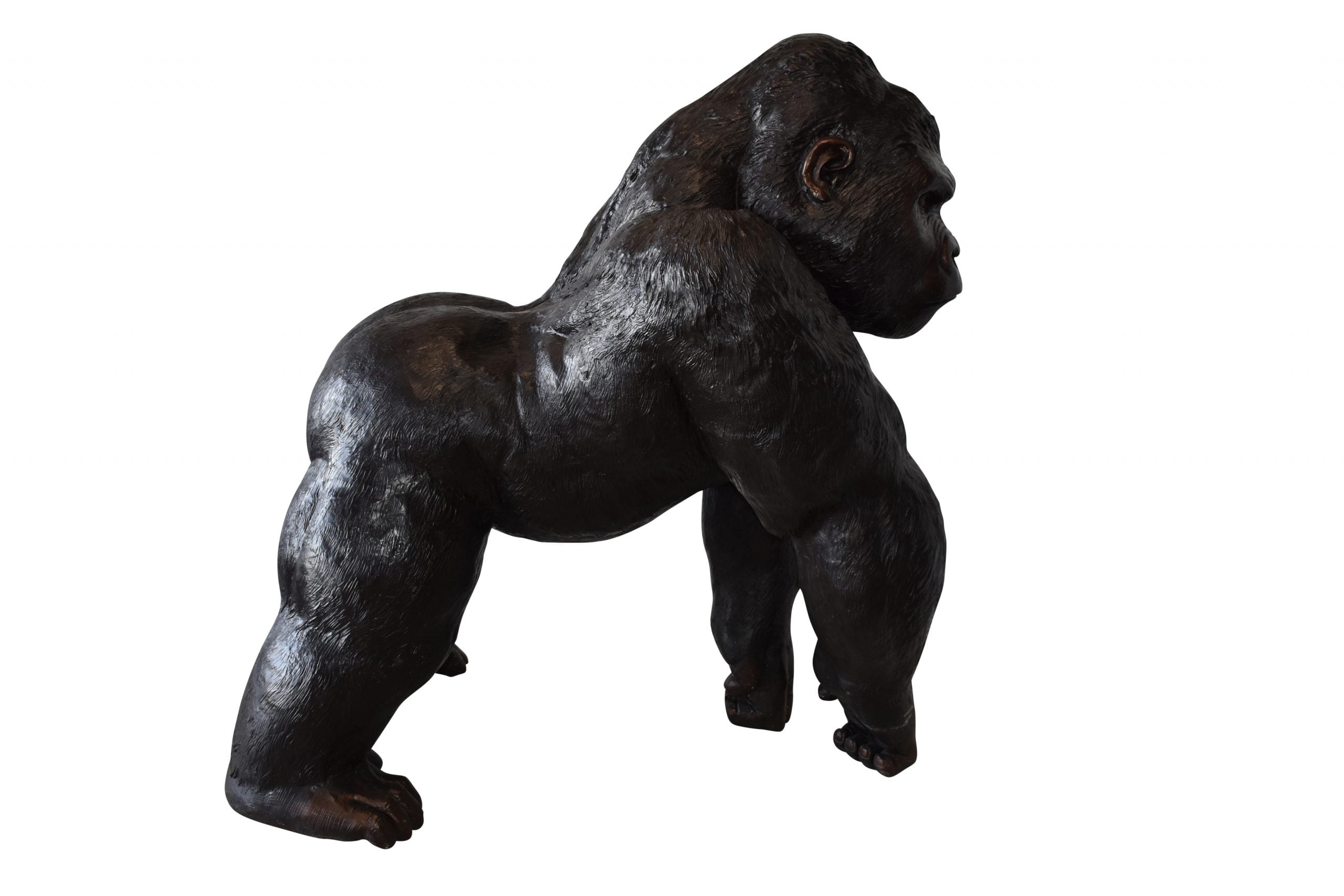 Nifao Giant King Kong Gorilla Looking Around Bronze Statue – Bronze ...