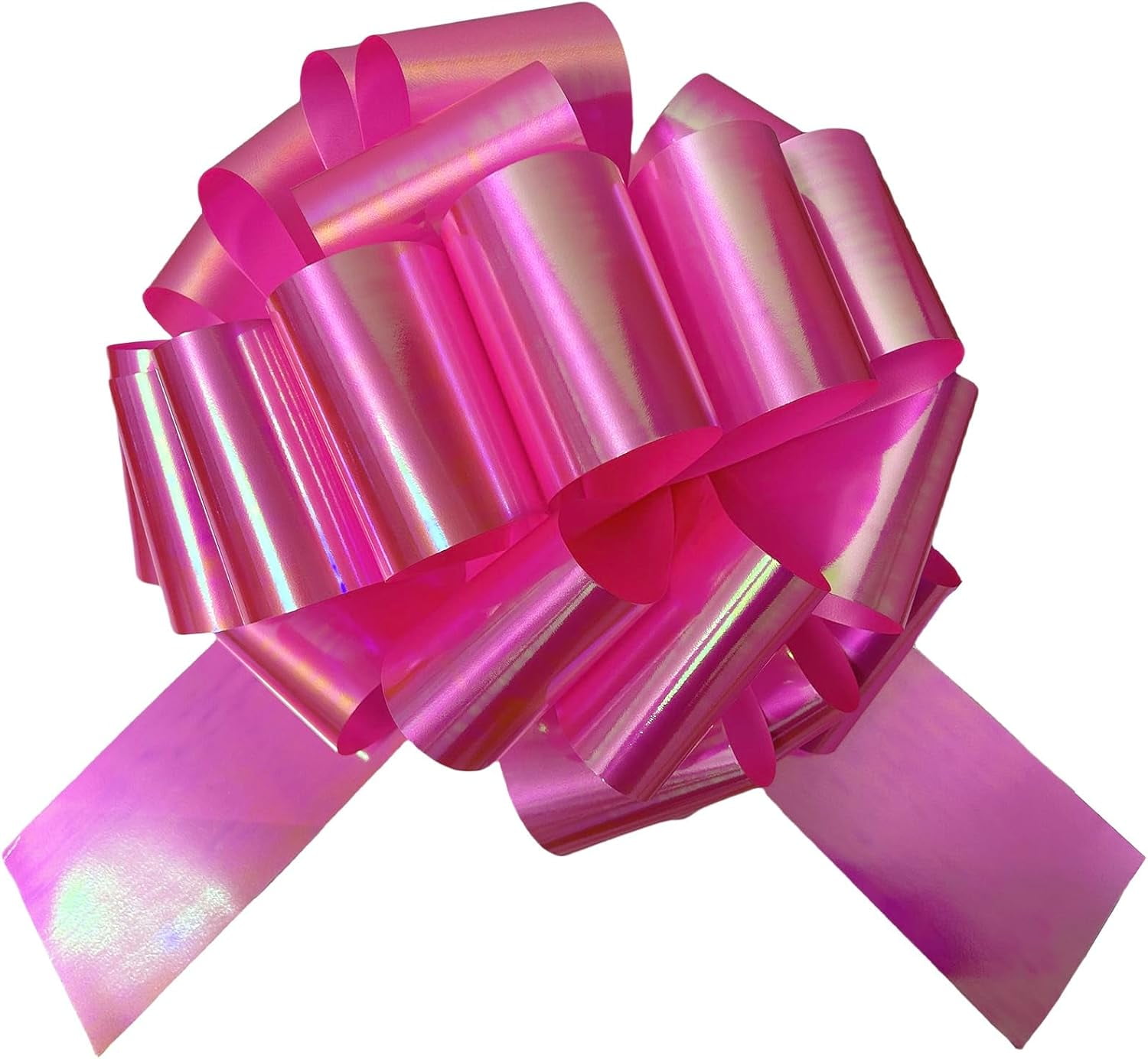 Giant Large Pink Pull Bow Iridescent Car Bow for Packaging Decorations ...