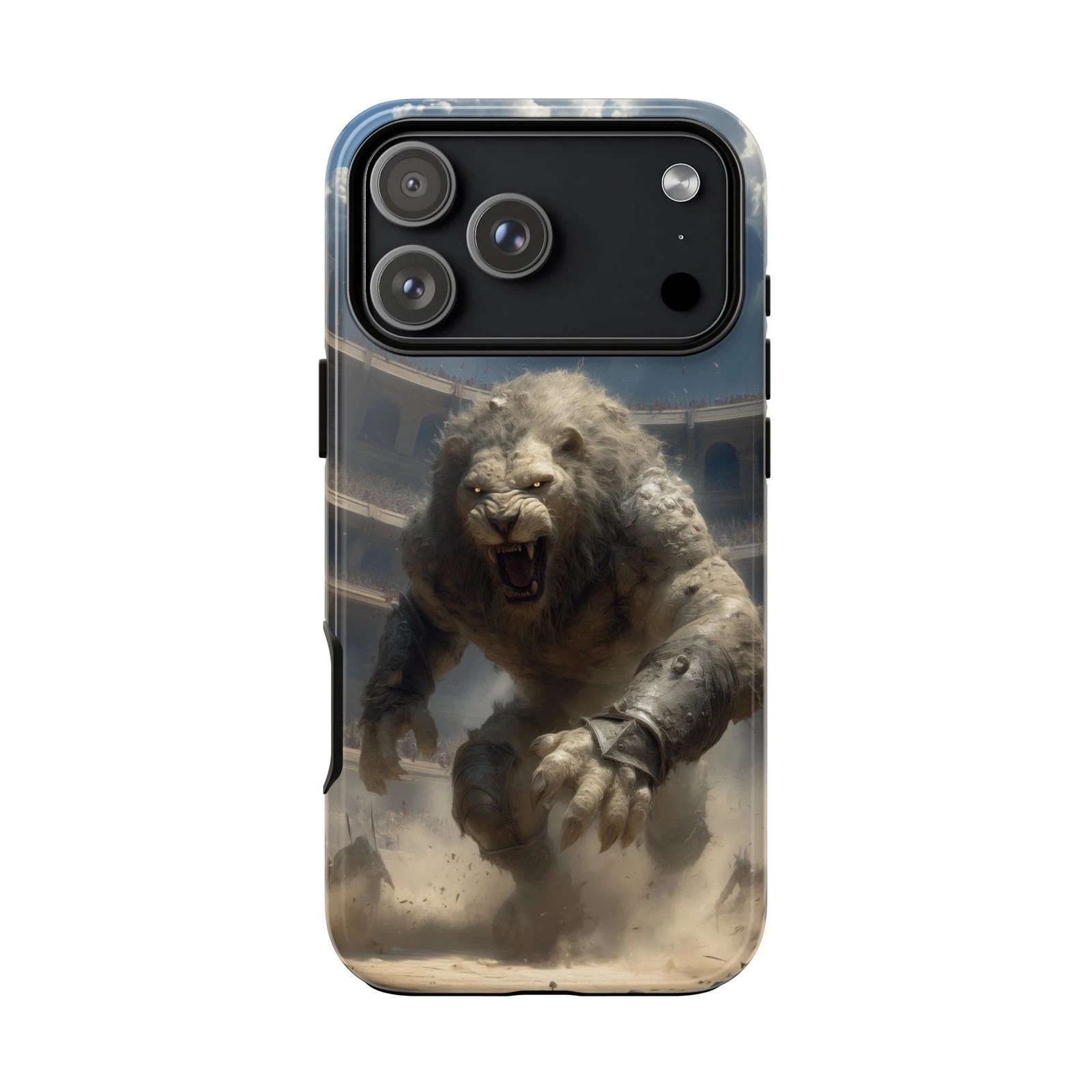 Giant Lion Animal King Portrait Art Phone Case for iPhone 17 11 12 13 ...