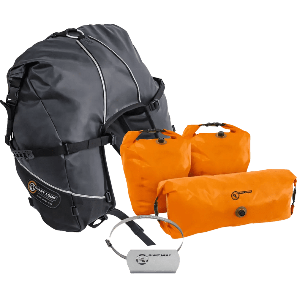 Giant Loop Great Basin Saddlebag 68L - Black - Walmart.com