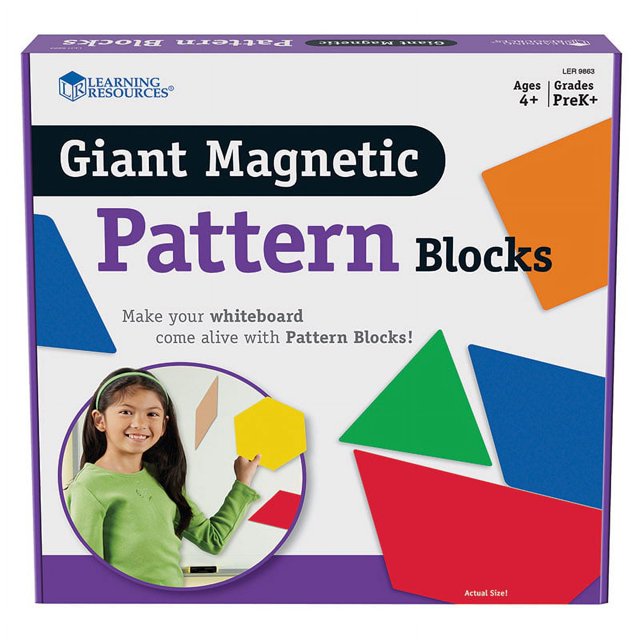 Giant Magnetic Pattern Blocks | Bundle of 10 Sets - Walmart.com
