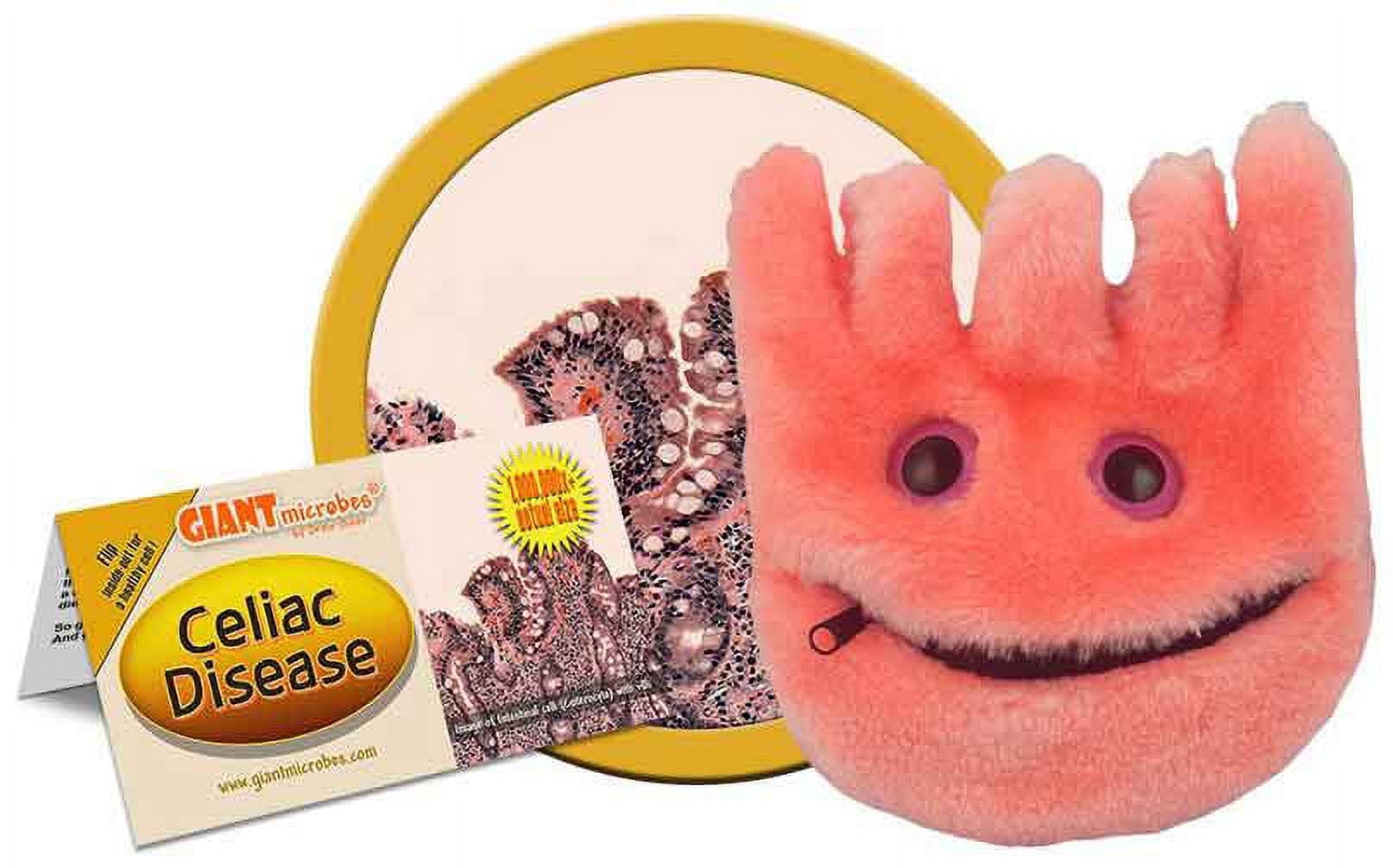 Giant Microbes Plush – Celiac Disease | Educational Plush Toy with Fact ...