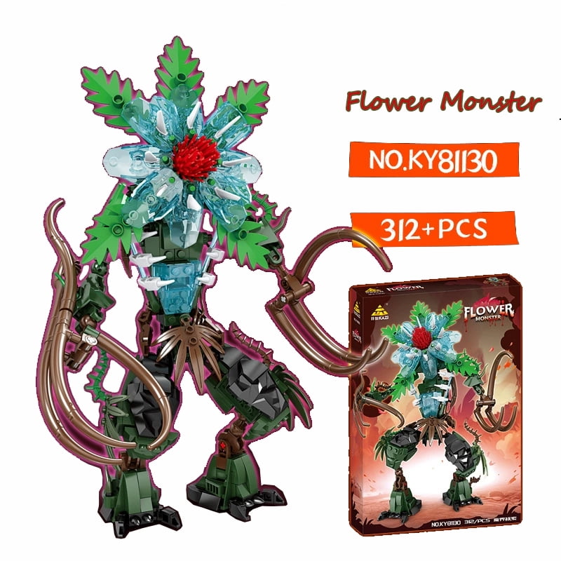 Giant Monster The Orchid Monster Blocks Set For Building Bricks Toys ...