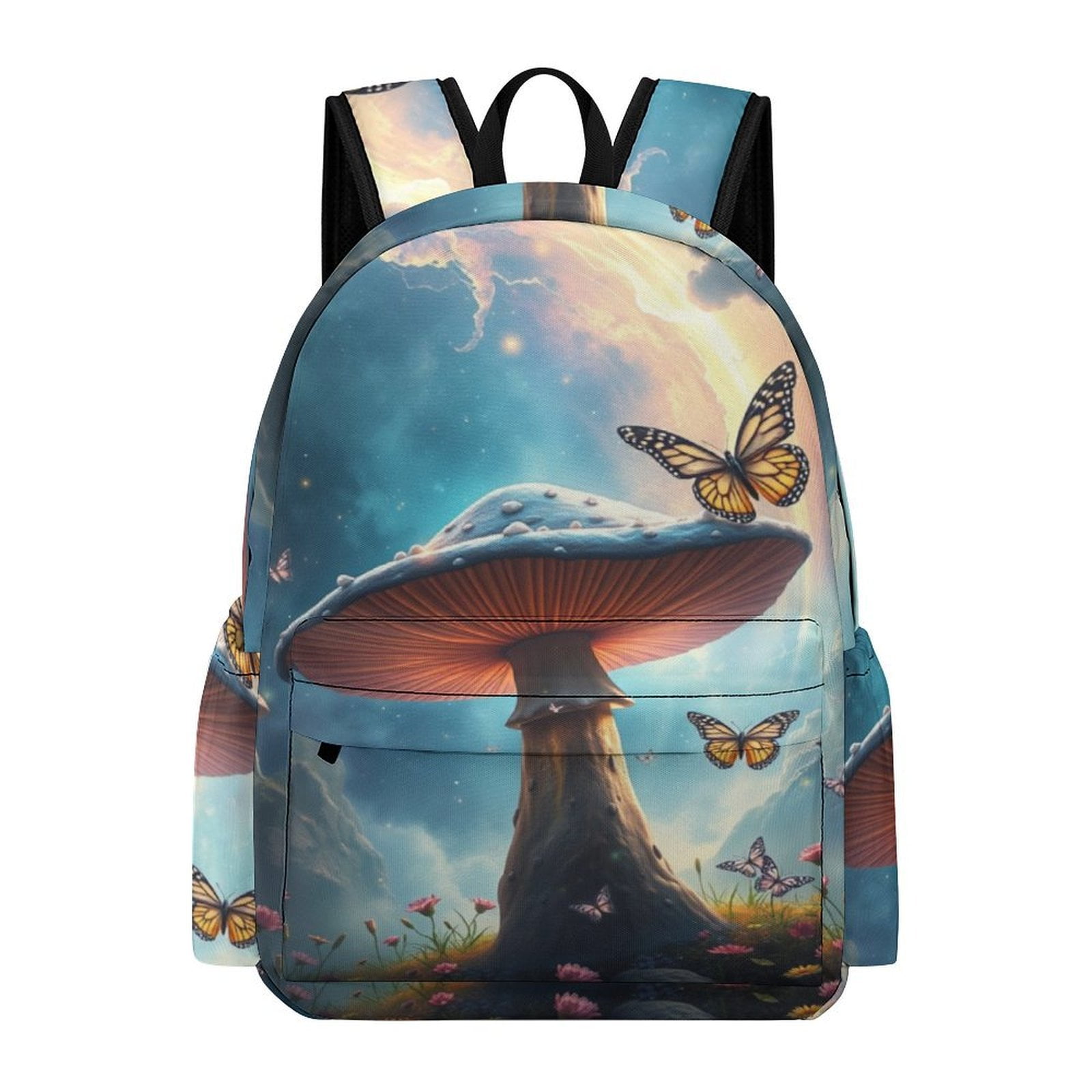 Giant Mushroom Fantasy Scene Backpack Teenagers Student School Bags ...