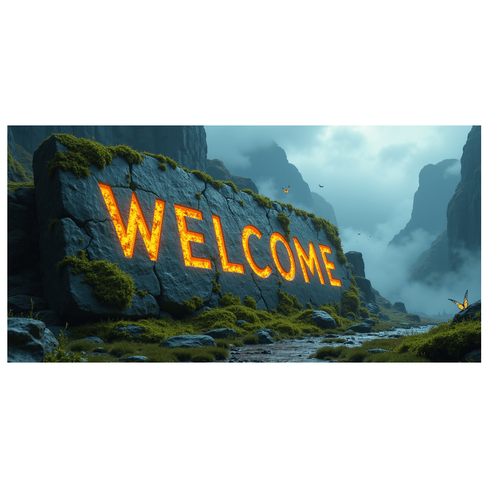 Giant Neon Welcome Banner Party Backdrop Background for Festival ...