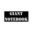 Giant Notebook: Five Hundred Page Black/Stencil Font Cover Design ...