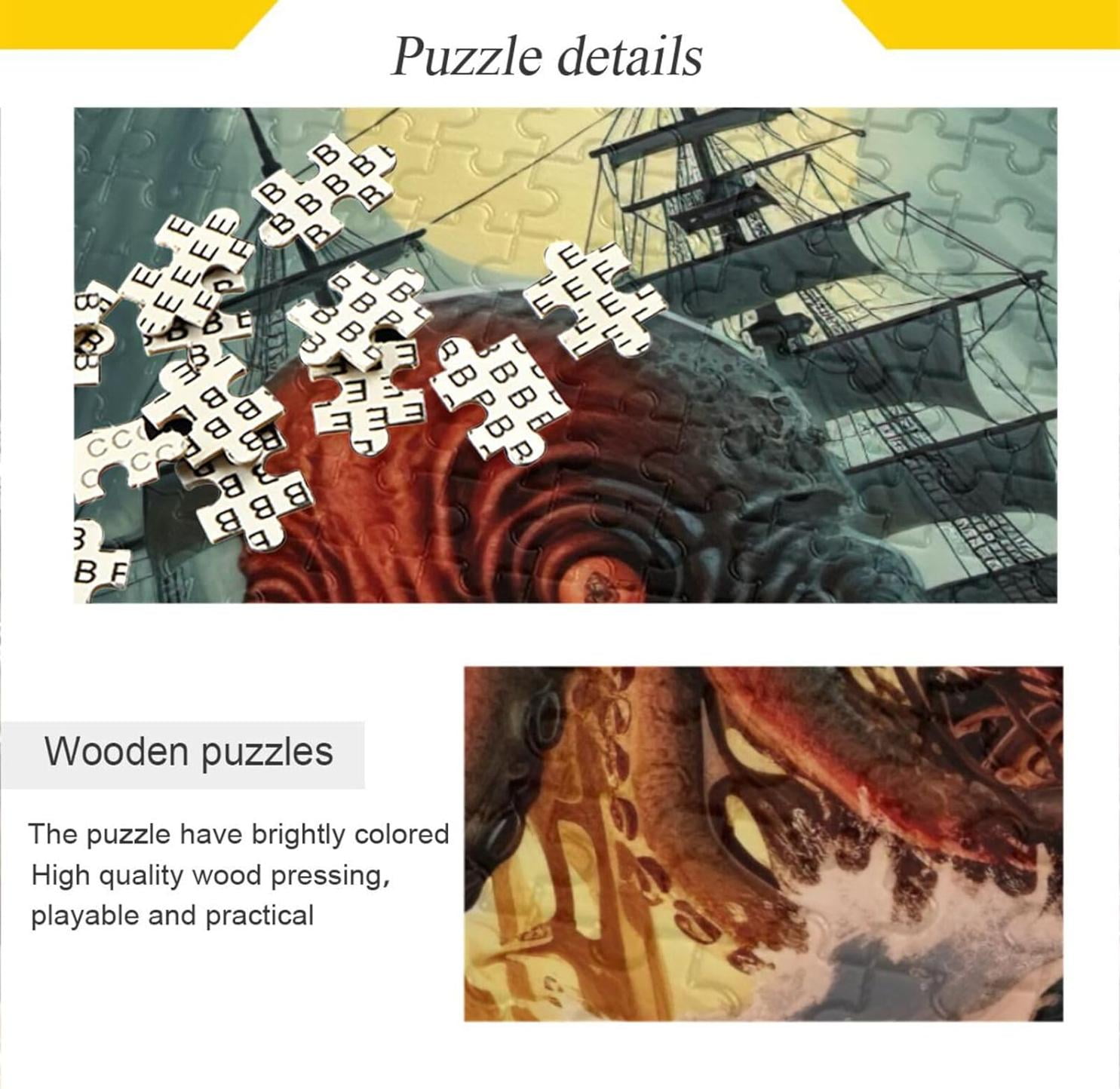 Giant Octopus Wooden Jigsaw Puzzles, Intellectual Entertainment ...