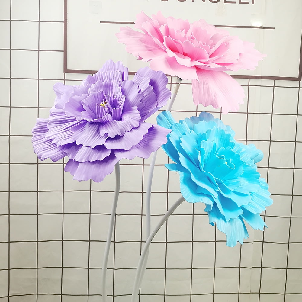 Giant PE chrysanthemum artificial flowers decoration garden home fake ...