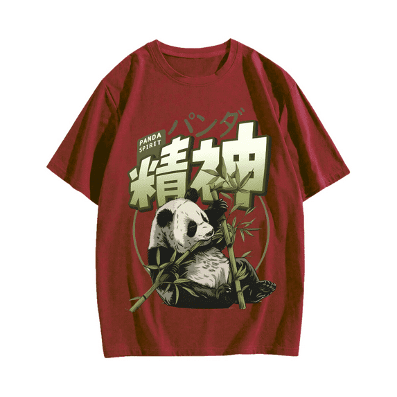 Giant Panda Spirit Japanese Style T-shirt- - Walmart.com