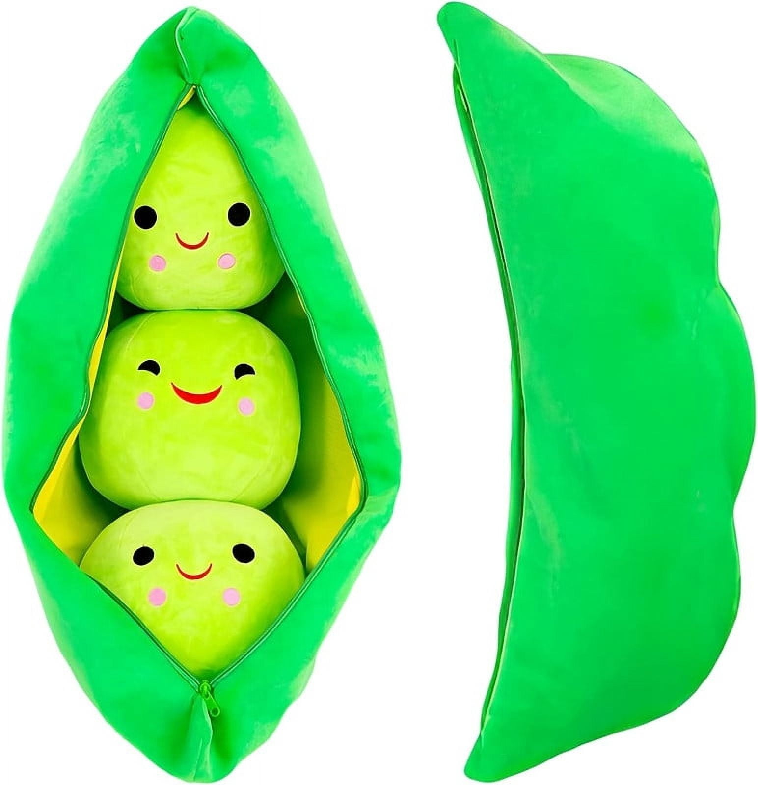 Giant Peas in A Pod Plush Toy Pea Pod Pillow Cute Pea Stuffed Toys ...