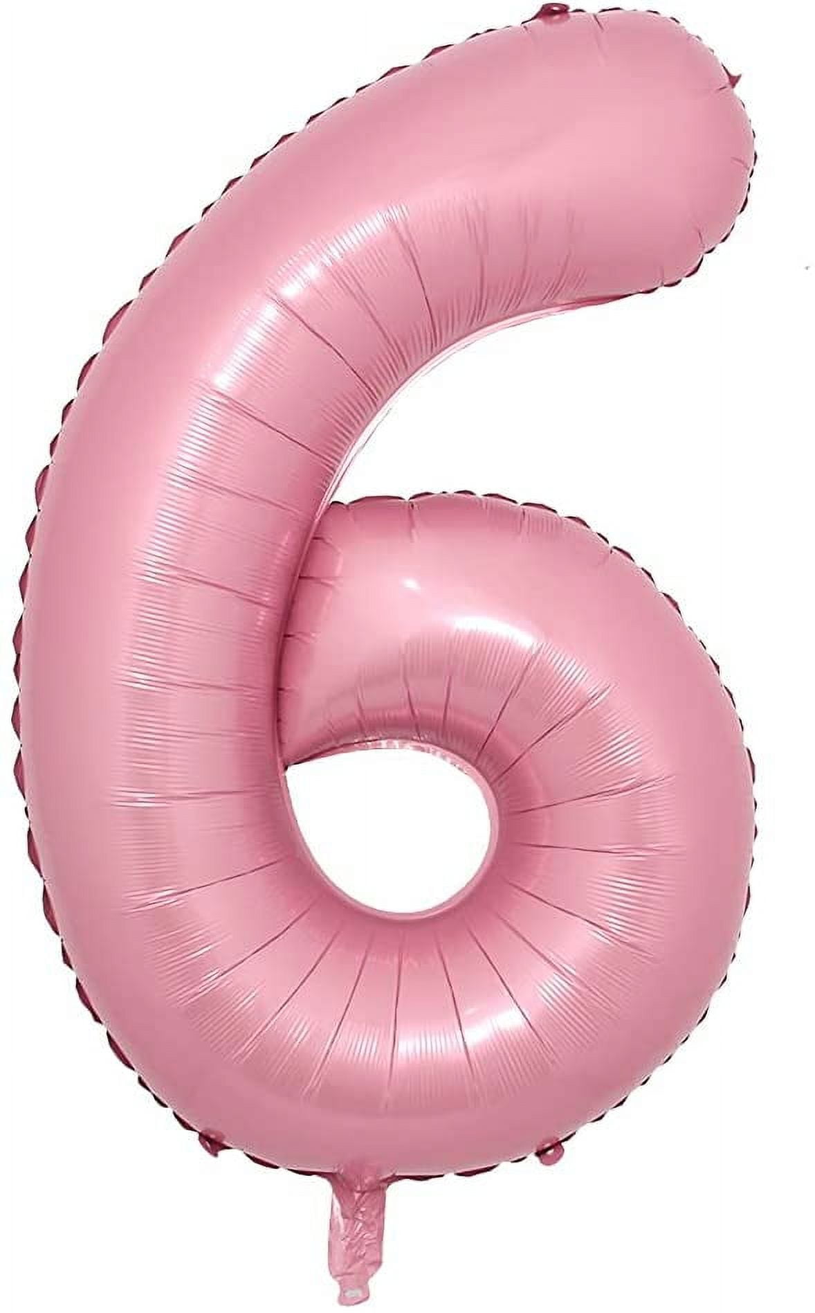 Giant Pink Numbers Foil Balloons - 40 Inch for Baby Shower, Birthday ...