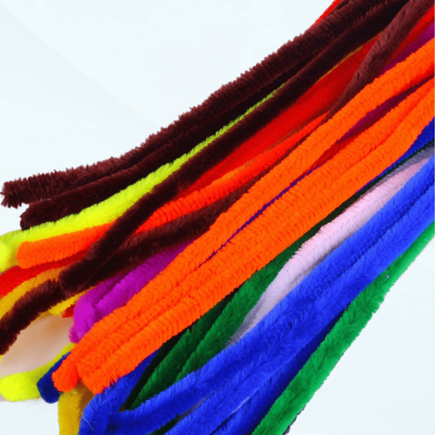 Giant Pipe Cleaners Extra Long Flexible Coloured Assorted Bright ...