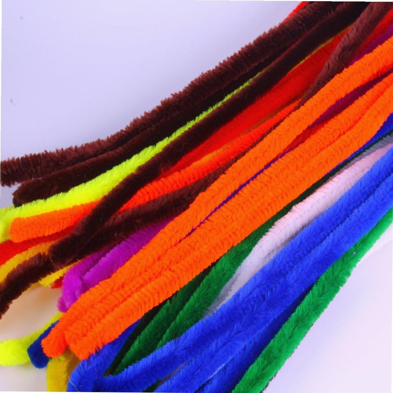 Giant Pipe Cleaners Extra Long Flexible Coloured Assorted Bright ...