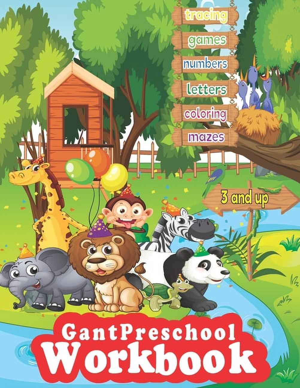 Giant Preschool Workbook : Big Fun Children's Activity, Tracable ...