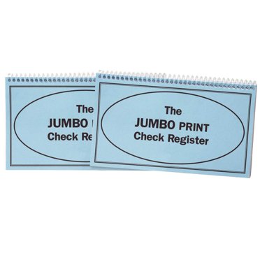 5 Pack Large Print Checkbook Transaction Register, Easy to Fit Inside ...
