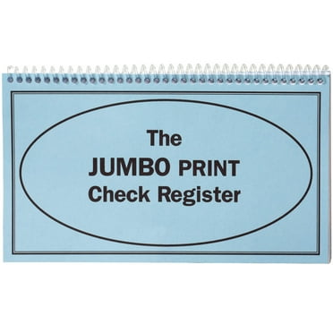 5 Pack Large Print Checkbook Transaction Register, Easy to Fit Inside ...
