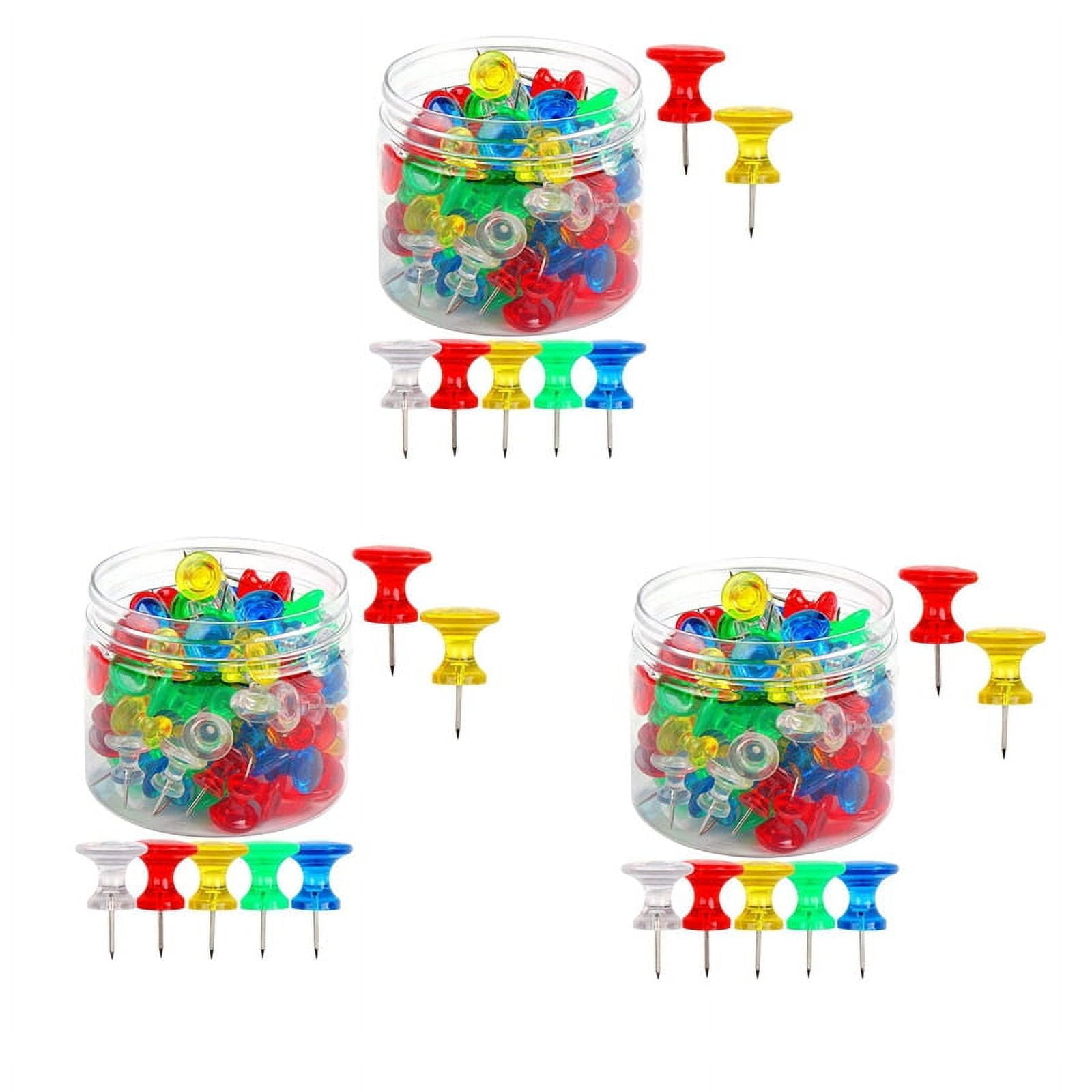 Giant Push Pins 300-Pack Large Thumbtacks Used for Cork Board Bulletin ...