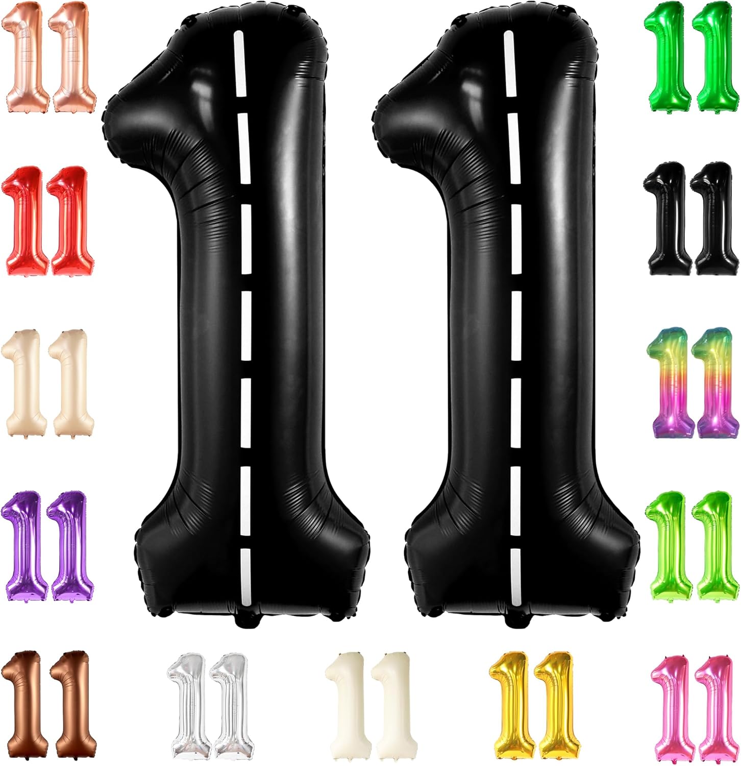 , Giant Race Car Number 11 Balloon - 40 Inch | Giant Balloon Number 11 ...