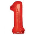 Giant Red Number 1 Foil Balloon 34" - Walmart.com