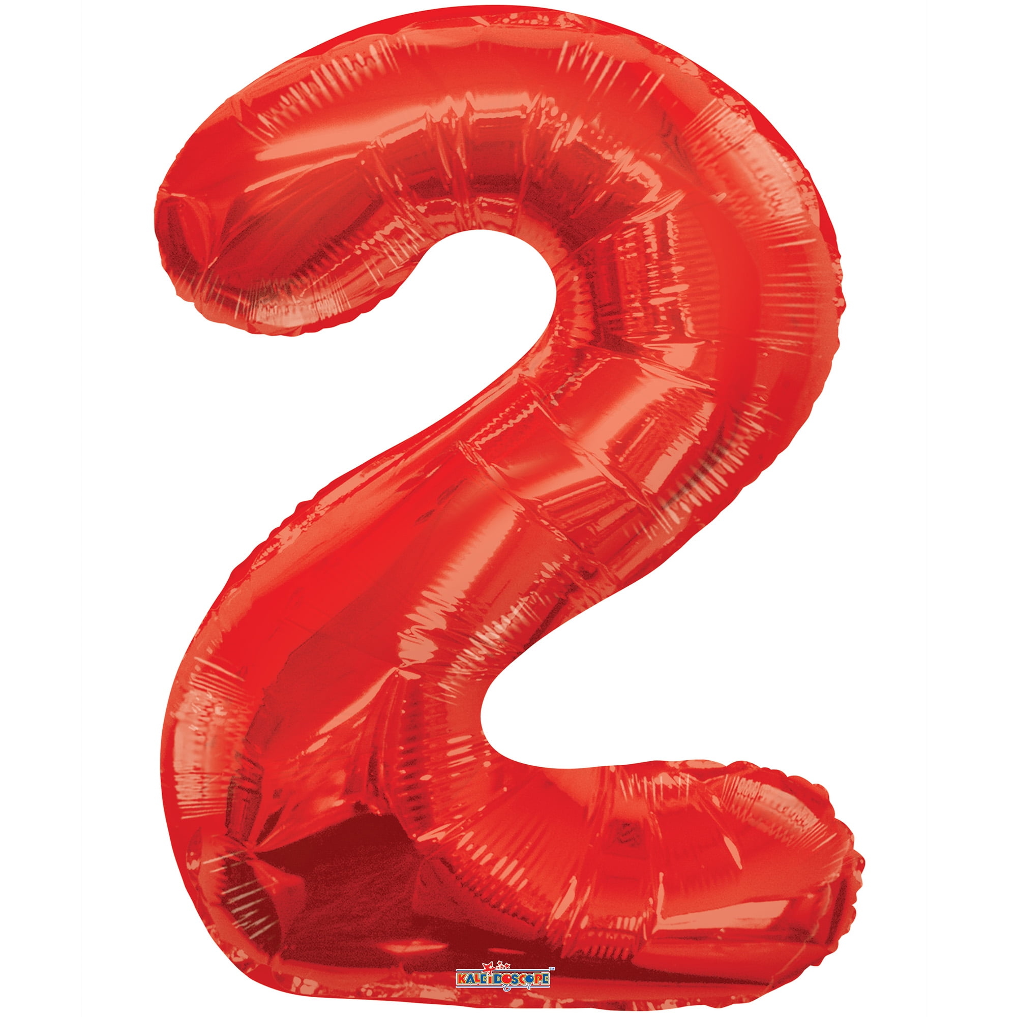 Giant Red Number 2 Foil Balloon 34" - Walmart.com