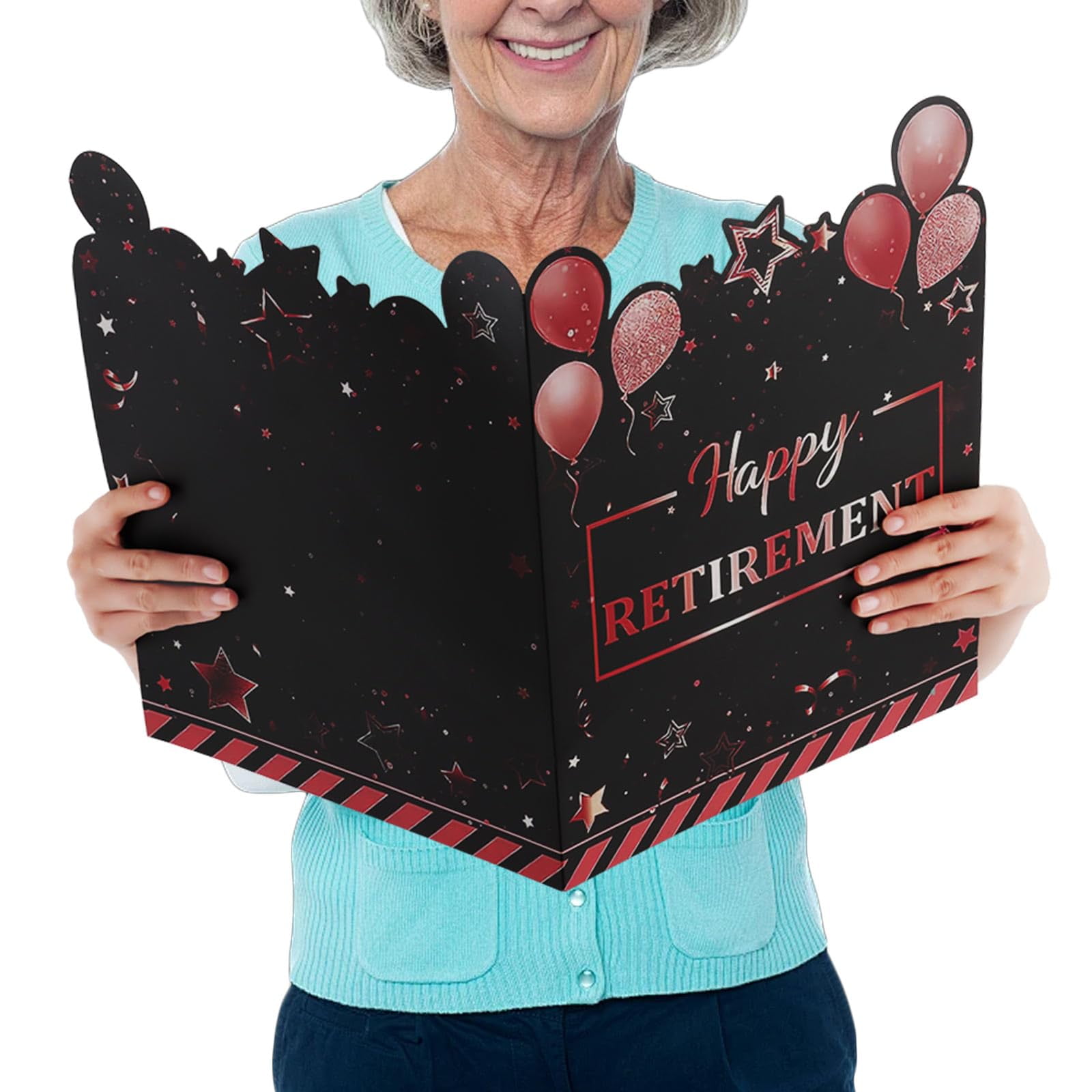 Giant Retirement Card Farewell Greeting Card BSL1 for Coworkers Happy ...