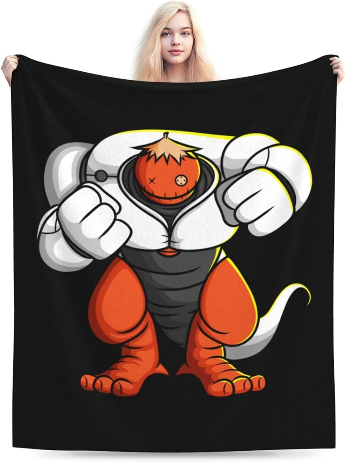 Giant Robot Monster Throw Blanket for Couch 80"x60" Cozy Soft Sofa ...