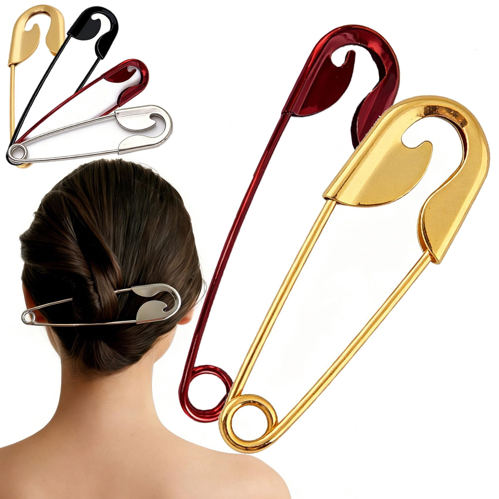 Giant Safety Pin Hair Clip - 2026 Lastest Mega Safety Pin Hairpin ...