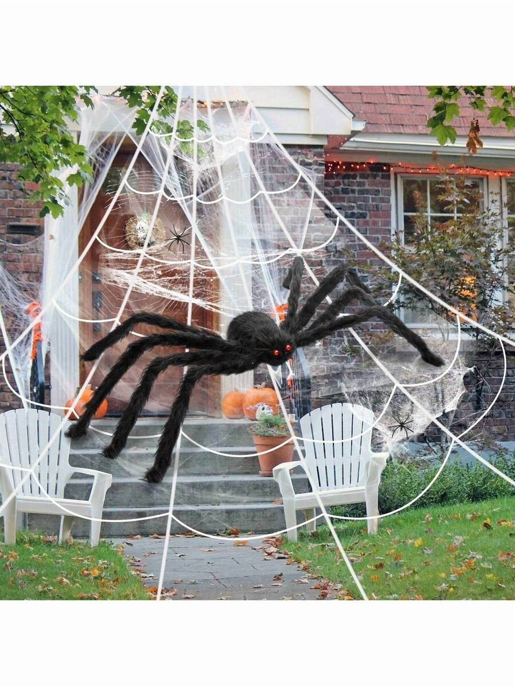 Giant Scary Hairy Spider Prop 35.4 Inch Realistic - Weather-Resistant ...
