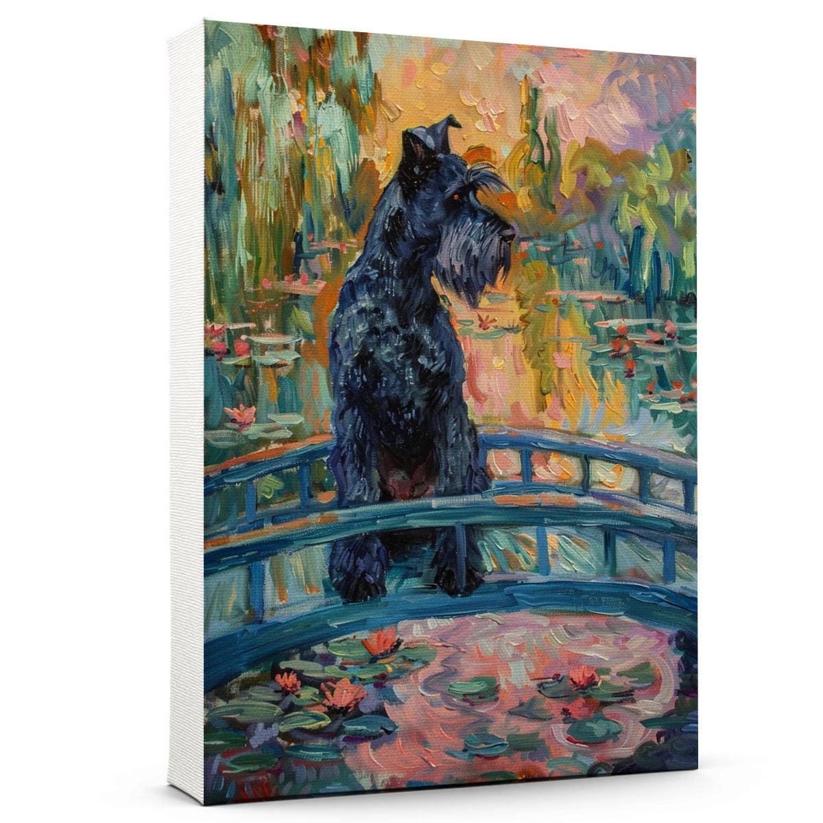 Giant Schnauzer Art Print Poster, Dog Canvas, Giant Schnauzer Wall Art ...