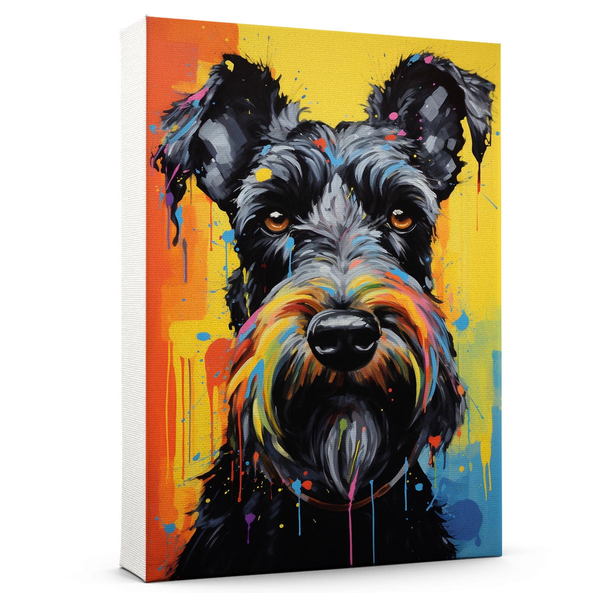 Giant Schnauzer Art Print Poster, Dog Wall Art Painting Decor, Dog Pop ...
