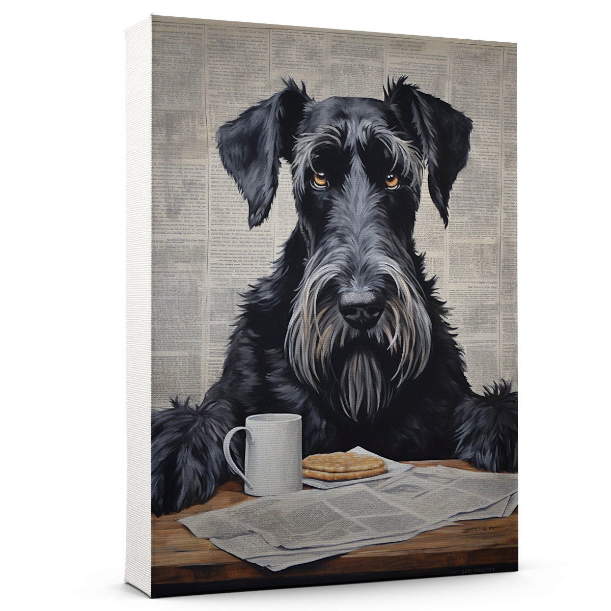 Giant Schnauzer Dog Canvas Canvas Prints with Your Photos Wall Art for ...
